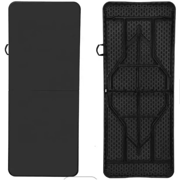 Quality Modern Style 6FT Black Folding Table for Outdoor Dining Lightweight and Easy to for sale