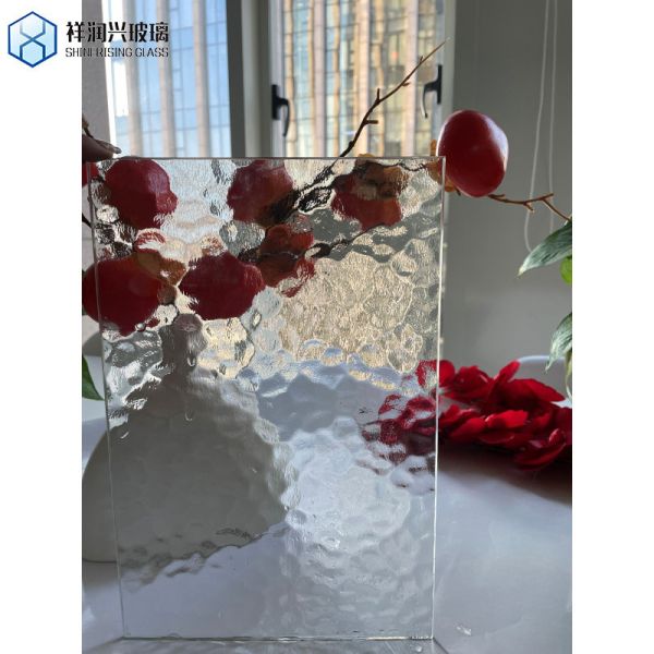 Quality Ultra Clear Tinted Stream Pattern Glass Textured Cabinet and Door Glass Pane for sale