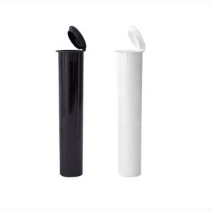 Quality Reusable 19mm x 110mm Pop Top Tube Child Resistant Preroll Packaging for sale