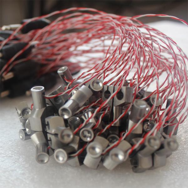 Quality PA66 GF30 Hot Riveting Pulse Plastic Heat Staking Head With Hemispherical for sale