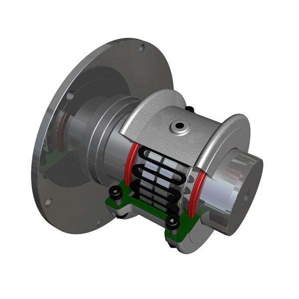 Quality Bibby Serpentine Spring Taper Grid Coupling Standard With Brake Disc JSP Coupling for sale