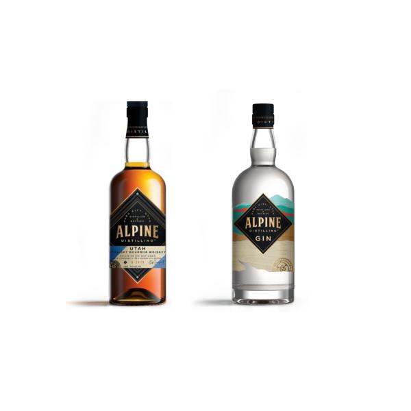 Quality 750ml Apline Whiskey  Glass Bottle -Customization, Super Flint Glass Bottle, American Rum for sale