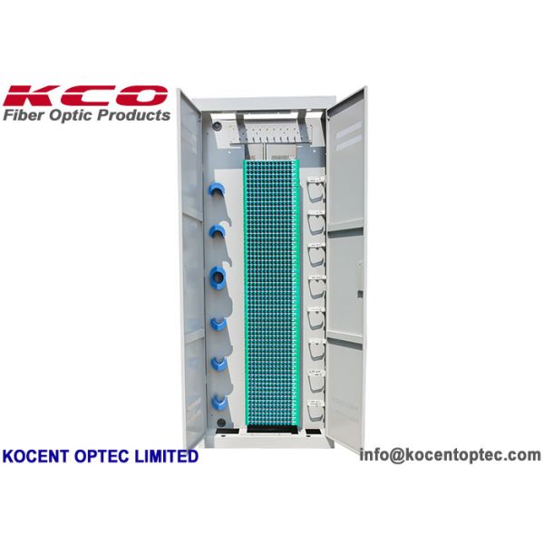 Quality 19 Inch 720 Cores Fiber Optic Terminal Box with 0.15dB Insertion Loss Optical Distribution Frame for sale
