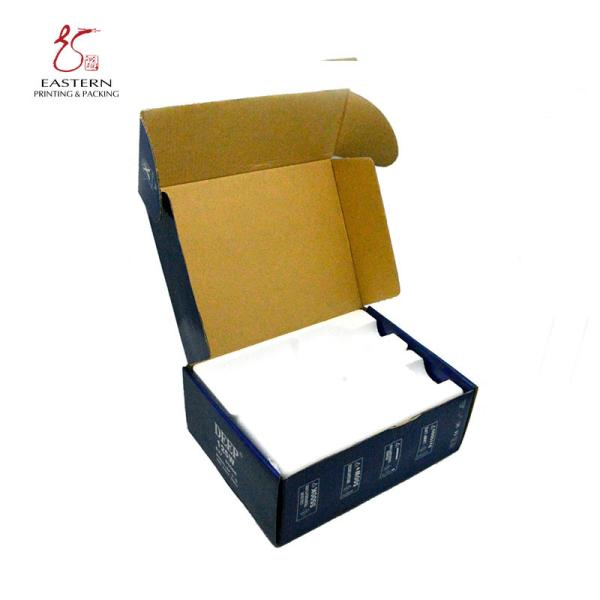 Quality Bulb Packaging Offset Printing Corrugated Cardboard Shipping Boxes With Foam for sale