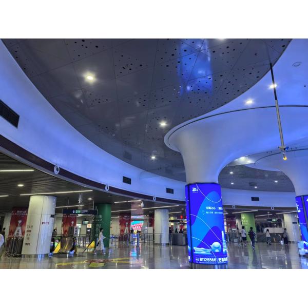 Quality Shopping Mall Ceiling Tiles Customs Design Pattern Aluminum Perforated Acoustic Panels for sale