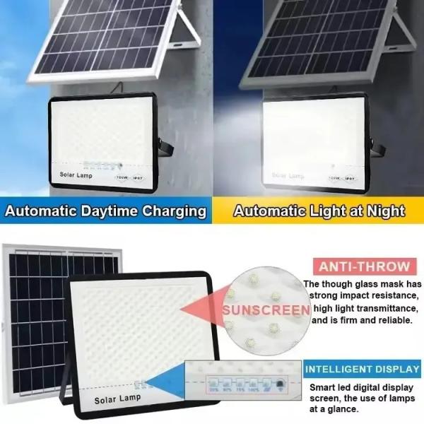 Quality Lens highlighting garden spotlights solar powered flood light remote control for sale