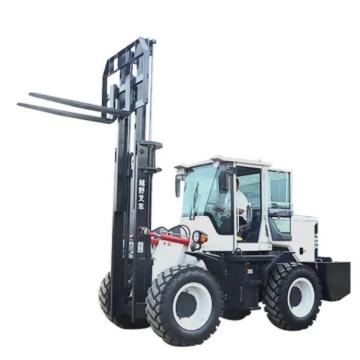 Quality Loading And Unloading Forklift White Construction Lift Fork Truck 6000kg for sale