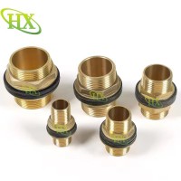 Quality 1/2 Female 3/4 Male soild brass water tank connector theaded bulkhead fitting for sale