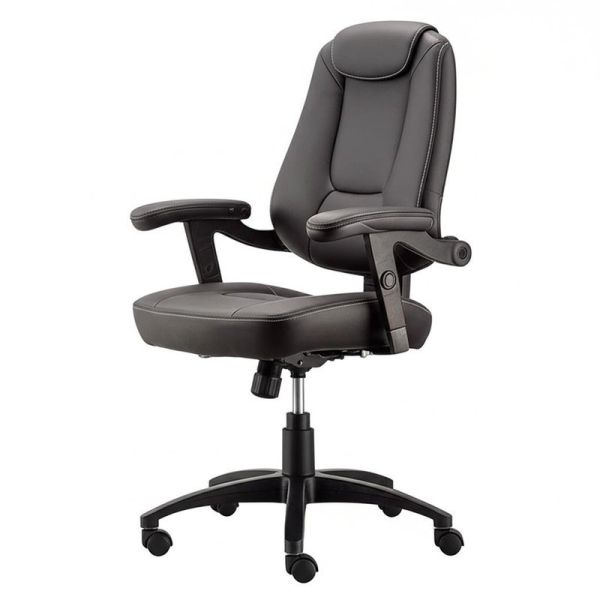 Quality Ergonomic PU Office Chair with 300 Lbs Weight Capacity, 25-30 Armrest Height and Lumbar Support for sale