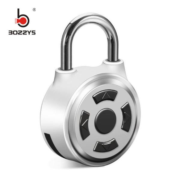 Quality OEM Acceptable Led Light Display Keyless Smart Bluetooth Pad Lock for sale