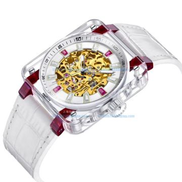 Quality Transparent Color Sapphire Crystal Watch Case Al2O3 Single Crystal Hardness 9.0 for sale