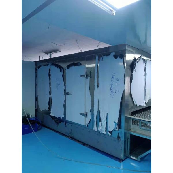 Quality 25 Kw Industrial Flash Blast Tunnel Freezer 1800kgs/Hour For Durian Pulp Shock Freezer  Odm for sale
