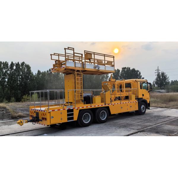 Quality Trolley Jacket Heavy railroad Vehicle Mounted Platform 35km/H 10.75*2.5 M for sale