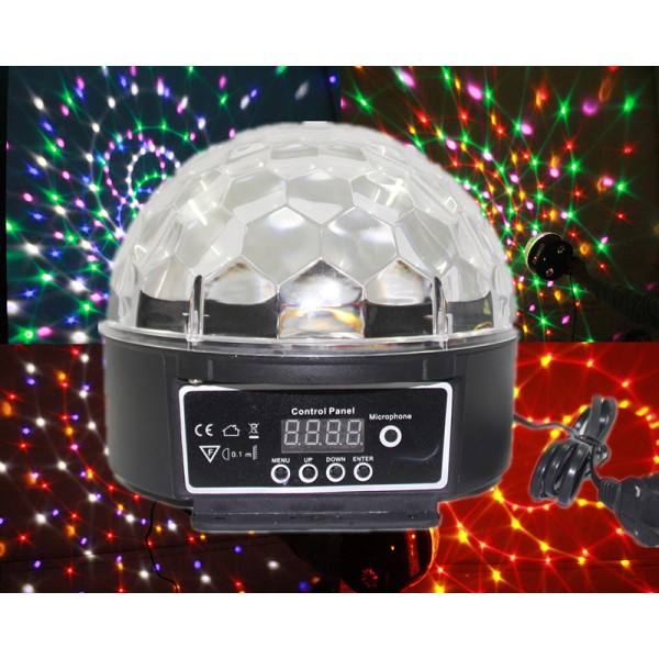 Quality 20W DMX Led Crystal Magic Ball Light Rgb Effect Disco Stage Light AC 110V - 250V for sale