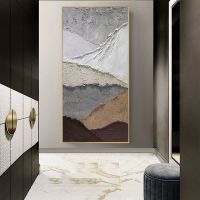 Quality Modern Home Wall Decoration Hand Painted Multi Color Abstract Oil Painting on for sale