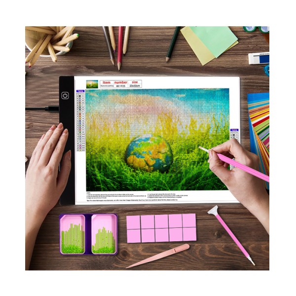 Quality 33523535mm LED Artist Lighted Drawing Board Certified Acrylic Panel LED Tracing Light Box Type C Power Drawing Sketching for sale