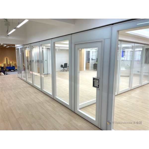 Quality Office Mobile Partition Wall Soundproof Modular Interior Glass Panels for sale