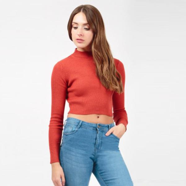 Quality Women Spring Long Sleeve Red Blouse for sale