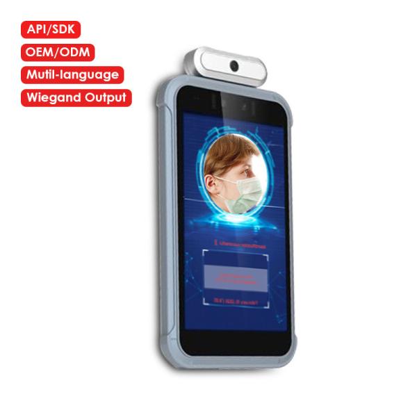 Quality Temperature Measurement Face Recognition Terminal Desktop type For Gate Building for sale