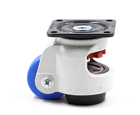 Quality 540KG Height Adjustable Castor Wheels 72mm Machine Leveling Casters for sale