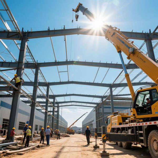 Quality Pre Engineered Steel Building Warehouse With Q355B / Q235B Frame for sale