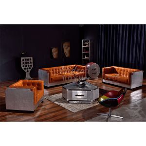 Quality Nidea #8905 Vintage Industrial Retro Aviator Sofa Cigar Bar Pub Club Studio for sale