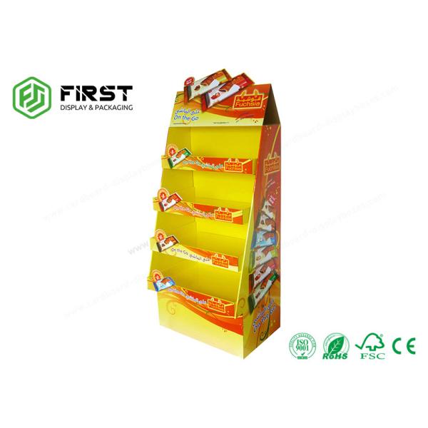 Quality Custom Printed Light Weight Pos Cardboard Display Stands For Advertising for sale