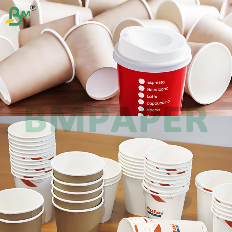 230gsm+15gsm PE Coating Cup Stock Paper Rolls Good Stretchability