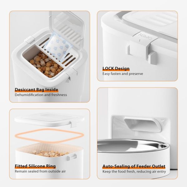 Quality Smart Automatic Cat Dog Pet Feeder Large 6 Liter Capacity Eco-Friendly Solid for sale