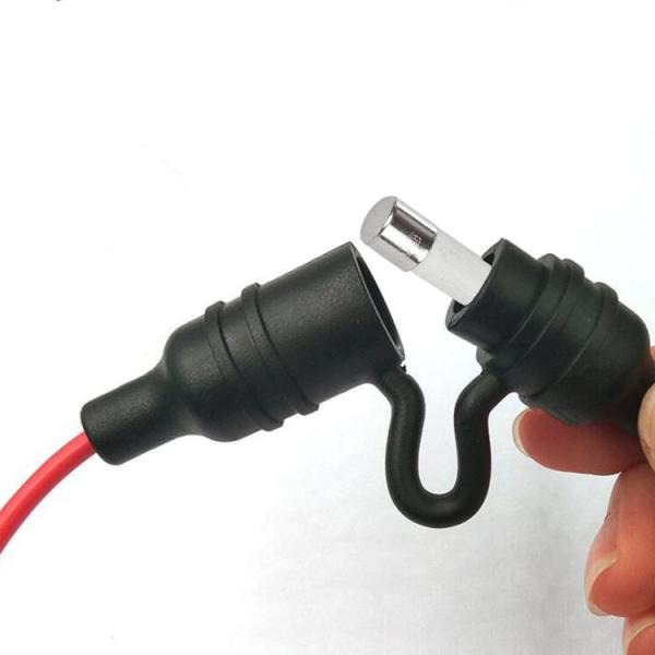 Quality IP67 AGC Waterproof Inline Fuse Holder Black Splash Resistant for sale