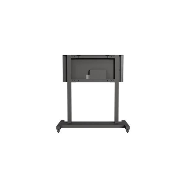 Quality Heavy Duty Height Adjustable Steel TV Trolley Stand Vesa 600 X 900Mm for sale