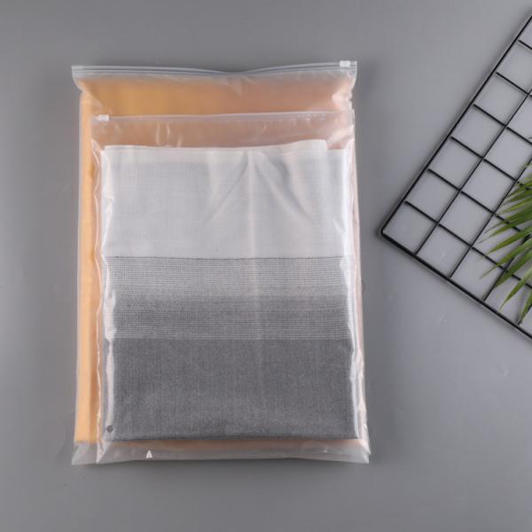 Quality EVA D2W Biodegradable Custom Frosted Zipper Bags Screen Printing / Gravure for sale