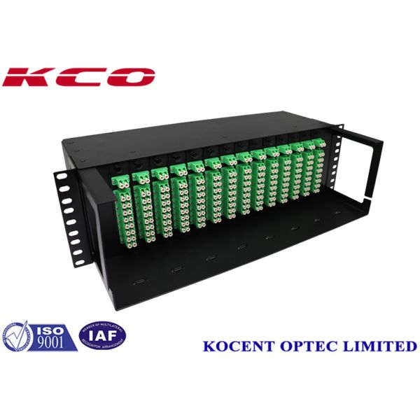 Quality 2x16 Fiber Optic Splitter PLC Splitter with 19'' Standard Rack Mountable Steel Tape/Aluminum Alloy Chassis for sale