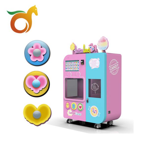 Quality GPS 2500W Fairy Floss Vending Machine APP Control Brushless Burner for sale
