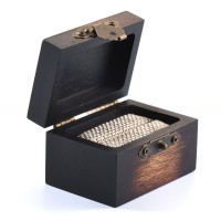 Quality Natural Koa Wood Personalized Wooden Ring Box Engraving For Wedding Rings 60*40 for sale