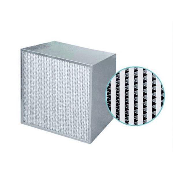 Quality Deep Pleat Absolute HEPA Filter With Aluminum Separator MDF Frame for sale