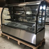 Quality Triple Glazed Refrigerated Pie Pastry Chiller Display Case 23 CU.FT for sale