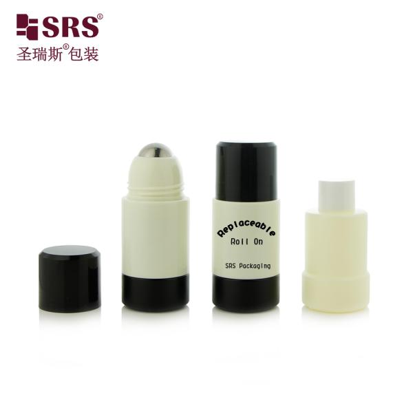 Quality RPPE 50ML Injection Color Customization Replaceable Roll On Deodorant Gel Bottle for sale