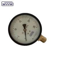 China 4 Bellows Low Pressure Gas Gauge 100mm Bottom Mount Style factory