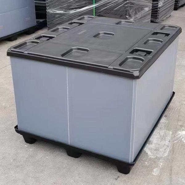 Quality 1120mm PP Plastic Pallet Box Sleeve Pallet Folding Container for sale