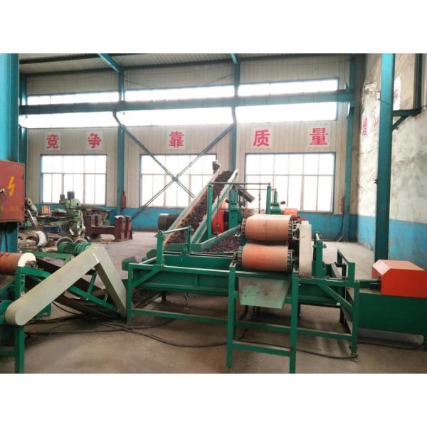 Quality 60KW Scrap Tire Shredder Tyre Crushing Machine Full Automatic for sale
