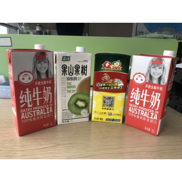 Quality 1000ml Slim Juice Paper Packing Material With 6 Months - 12 Months Shelf Life for sale