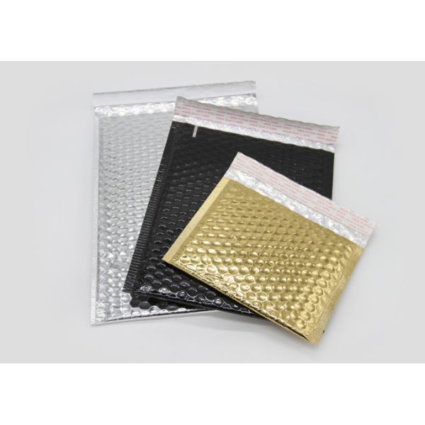Quality Gloss Waterproof Metallic Bubble Envelopes Blank Printed Material For Shipping for sale