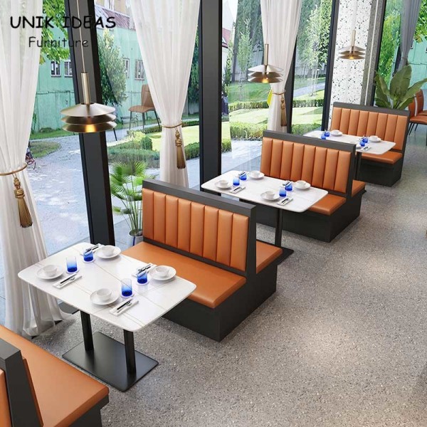 Quality Modern  Wooden Restaurant Booth Furniture Sofa Seating for sale