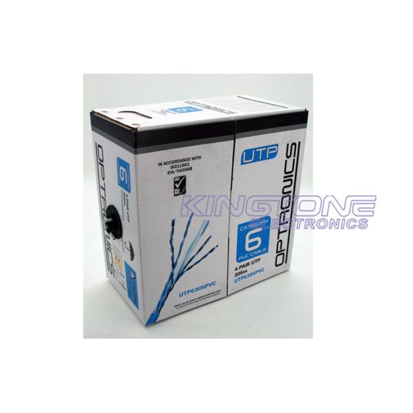 Quality UTP CAT6 Network Cable , Gigabit Ethernet Cable With Solid Bare Copper Conductor for sale