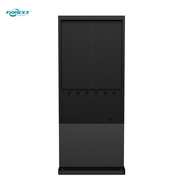 Quality 43 inch Black Windows Outdoor Fanless Vertical Digital Totem for sale