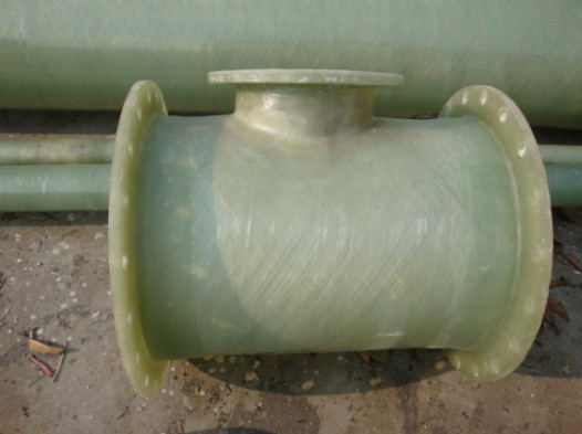 Quality Three Way Four Way Fiberglass Pipe Elbow Tee FRP GRP Equal And Reducing Tees 6m for sale