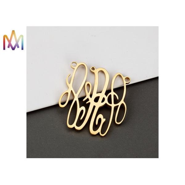Quality Baroque Style A-Z Alphabet Hollow SS DIY Metal Charms for sale