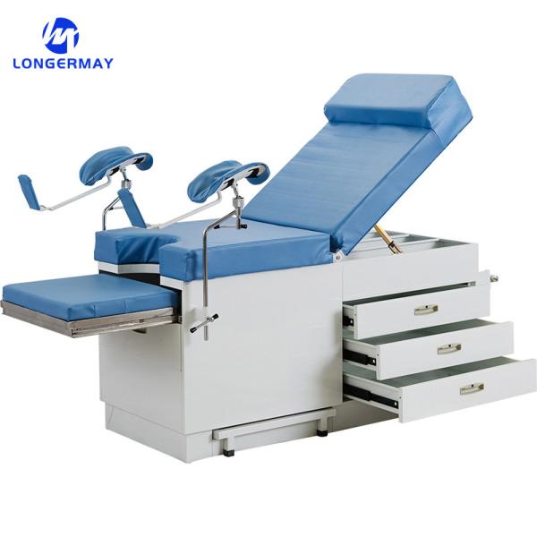 Quality 2 Function Medical Obstetric Exam Couch Manual Hospital Delivery Operation for sale