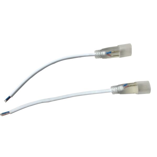 Quality Round Shape Neon Light Accessories 12V / 24V Led Neon Flex Power Cord for sale
